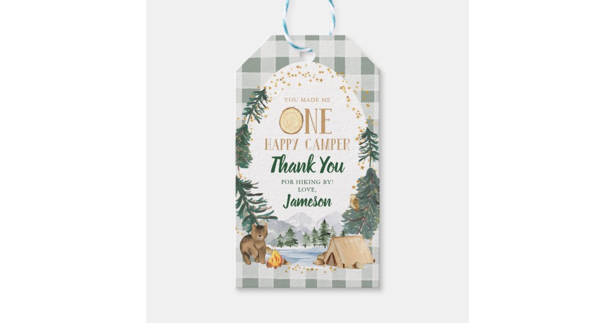Little Explorer Birthday Thank You Favor Tag | Zazzle
