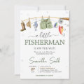 Little Fisherman Baby Shower Invitation | Zazzle