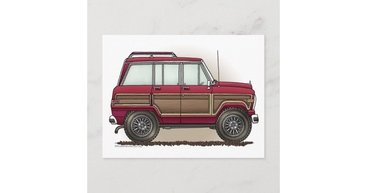 Little Four Wheel Station Wagon Postcard | Zazzle
