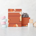 Little Fox Cute Colorful 1st Birthday Party Theme Wrapping Paper | Zazzle