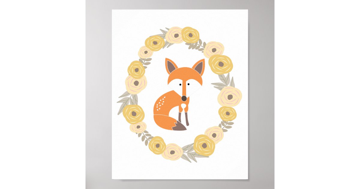 Little Fox Poster | Zazzle