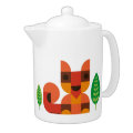 Little Fox Teapot- Teapot with cute Fox print | Zazzle