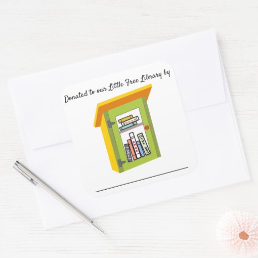 Little Free Library Book Donation Bookplates | Zazzle