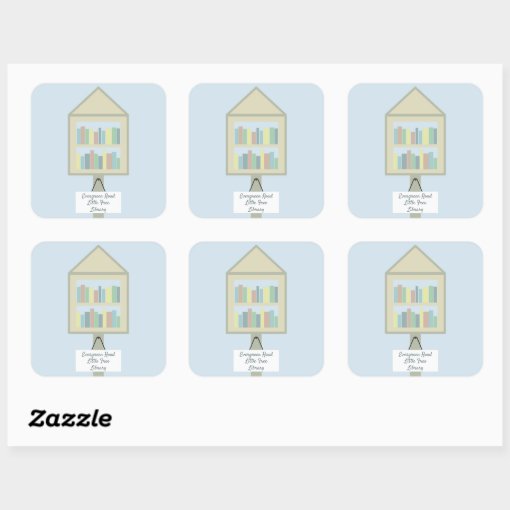 Little Free Library Personalized Stickers | Zazzle
