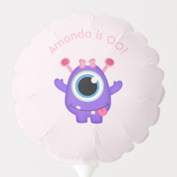 Little Girl Monster themed Party Balloon | Zazzle