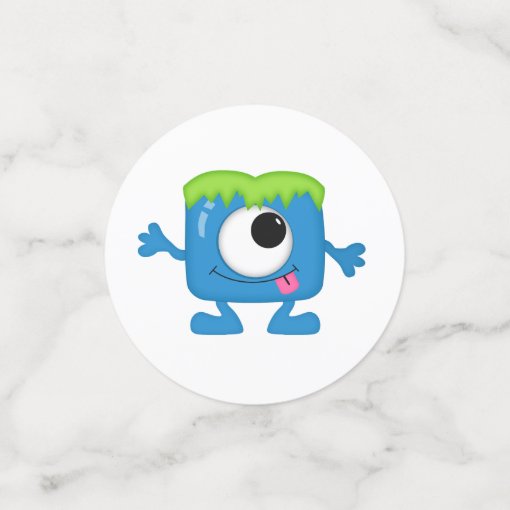Little Girl Monster themed Party Confetti | Zazzle