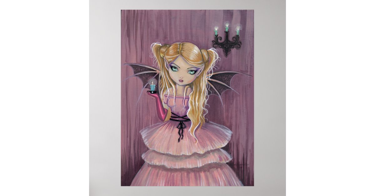 Little Gothic Vampire Fairy Poster | Zazzle