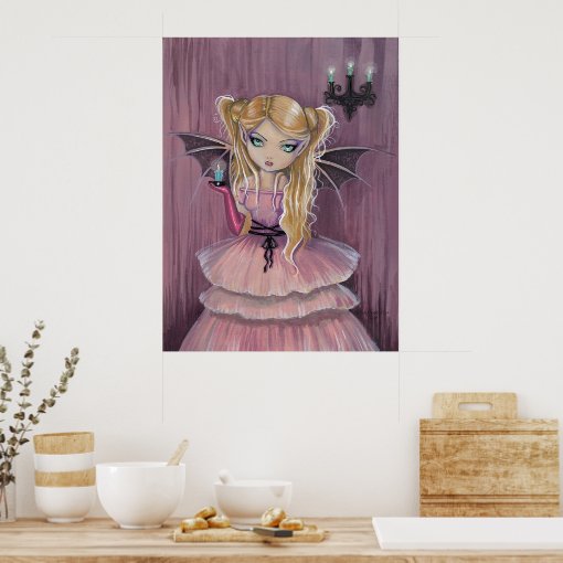 Little Gothic Vampire Fairy Poster | Zazzle