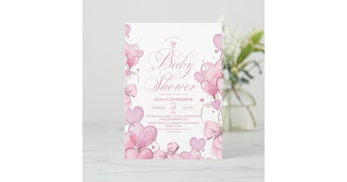 Little Heart baby shower Invitation | Zazzle