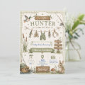Little Hunter Baby Shower Woodland Boy Printable Invitation | Zazzle