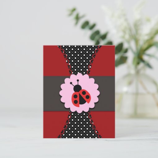 Little Ladybug Birthday Invitation for Kids | Zazzle