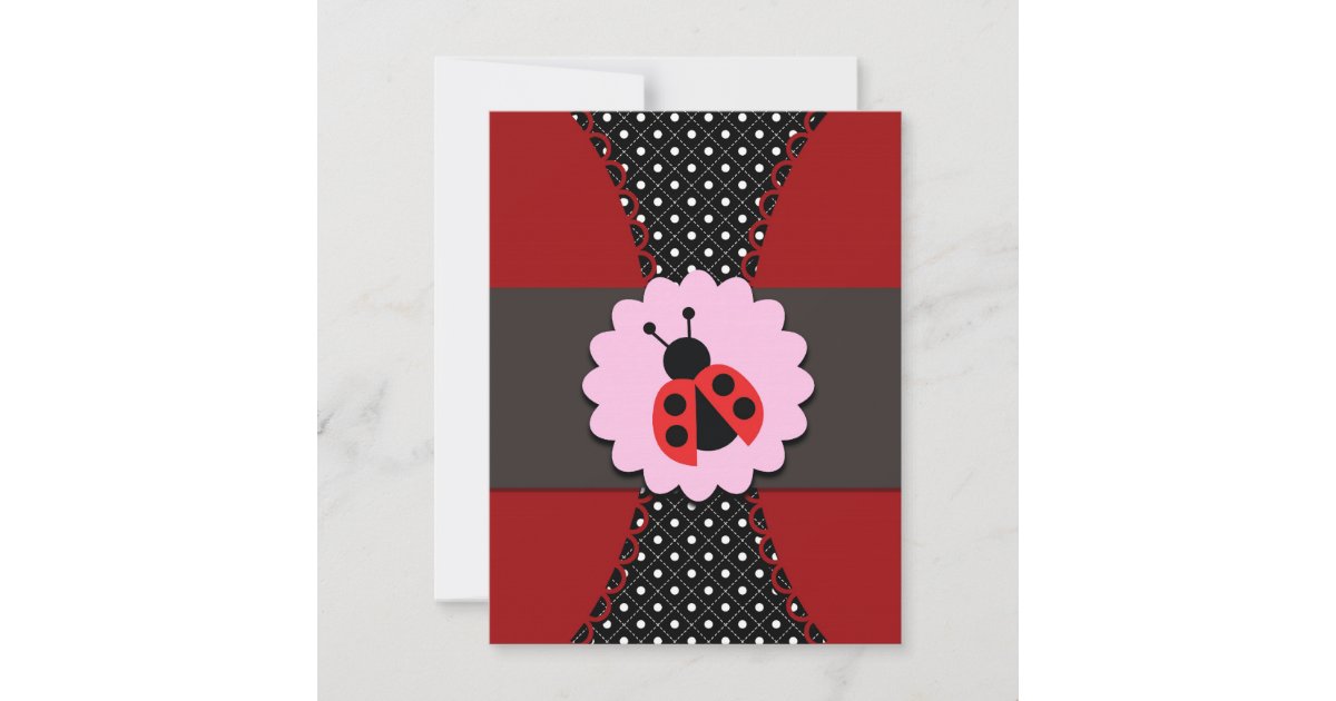 Little Ladybug Birthday Invitation for Kids | Zazzle