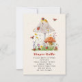 Little Ladybug Mushroom Baby Shower Diaper Raffle Invitation | Zazzle