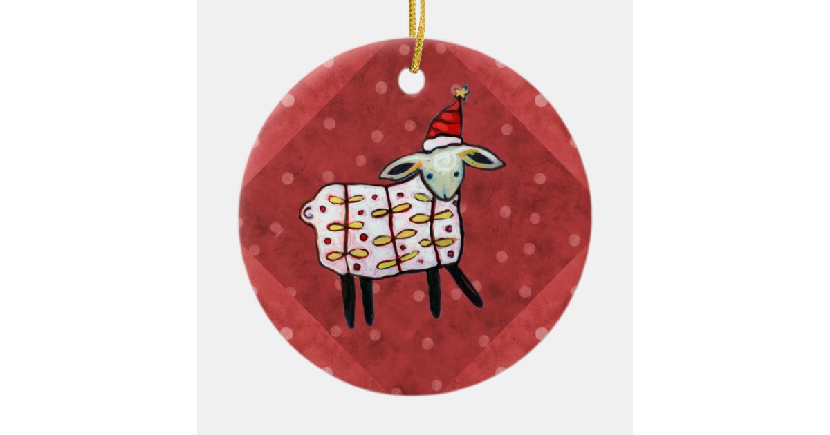 Little Lamb Christmas Tree Ornament | Zazzle