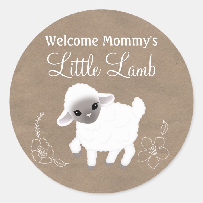 Little Lamb Sticker | Zazzle