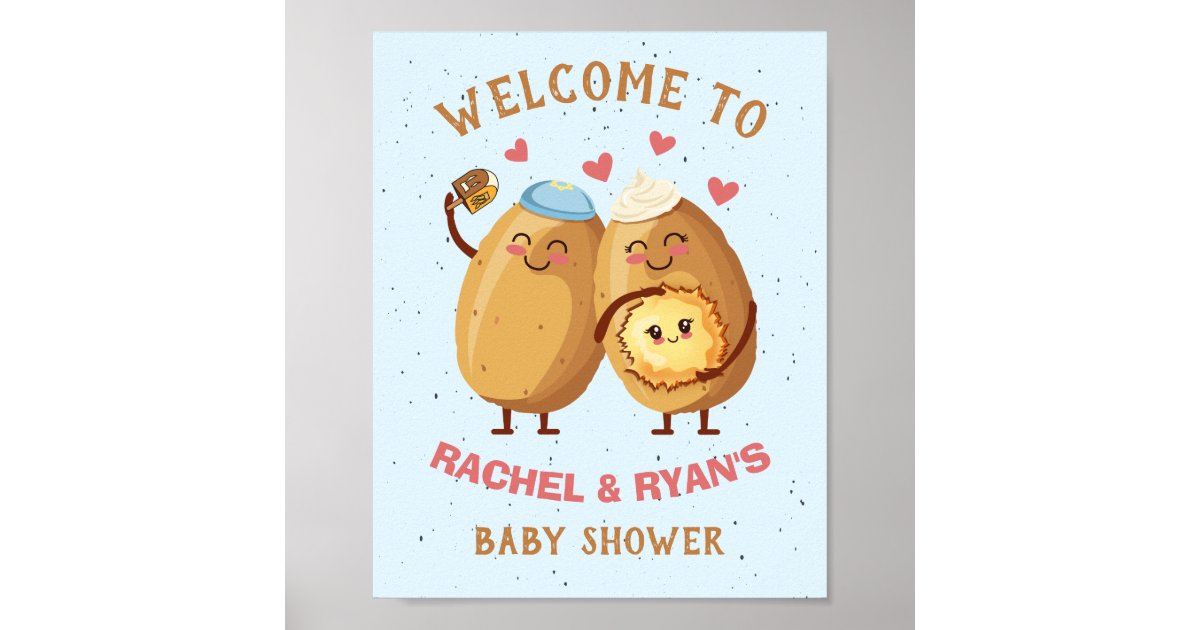 Little Latke Baby Shower Welcome Sign | Zazzle