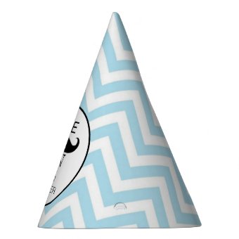 Little Lil' Man Mustache Boy Baby Shower Birthday Party Hat | Zazzle