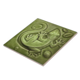 Little Lizard Vintage Tile | Zazzle