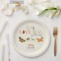 Little Love Bug Baby Shower Butterfly Paper Plates | Zazzle