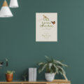 Little Love Bug Baby Shower Welcome Poster | Zazzle