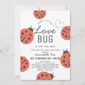 Little Love Bug Ladybug Drive-by Baby Shower Invitation | Zazzle