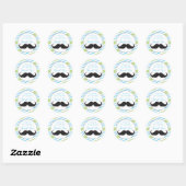 Little Man | Baby Shower Favor Sticker | Zazzle