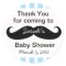 Little Man Baby Shower party Favor Stickers gift | Zazzle