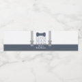 Little Man Bottle Wrapper with Bow Tie Water Bottle Label | Zazzle