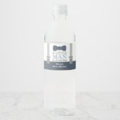 Little Man Bottle Wrapper with Bow Tie Water Bottle Label | Zazzle