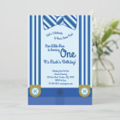 Little Man Boy 1st Birthday Cute Invitations | Zazzle