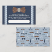Little Man Diaper Raffle Ticket, Navy Blue, Brown Enclosure Card | Zazzle