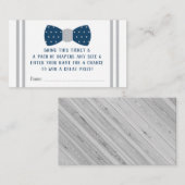 Little Man Diaper Raffle Ticket, Navy, Gray Enclosure Card | Zazzle