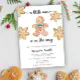 Little Man Gingerbread Man Christmas Baby Shower Invitation | Zazzle