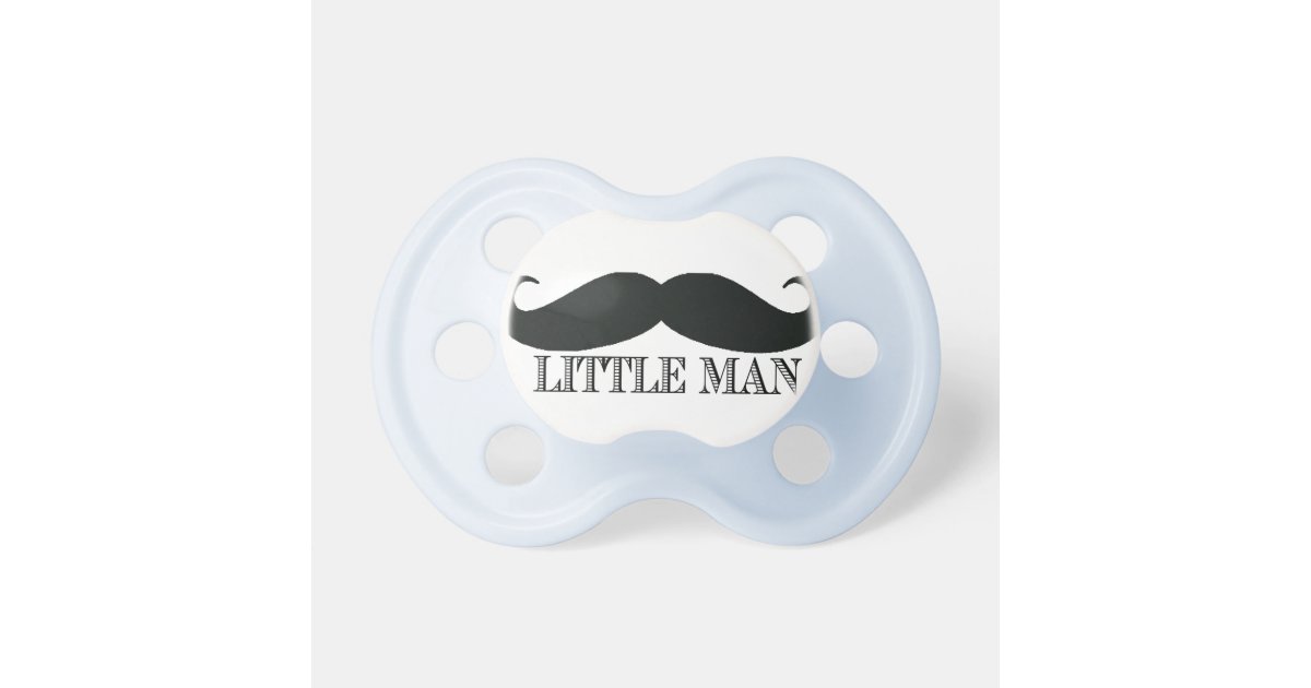 Little Man Mustache Custom Pacifier Personalized | Zazzle