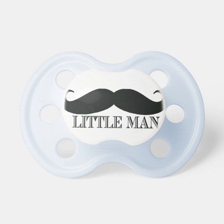 Little Man Mustache Custom Pacifier Personalized | Zazzle