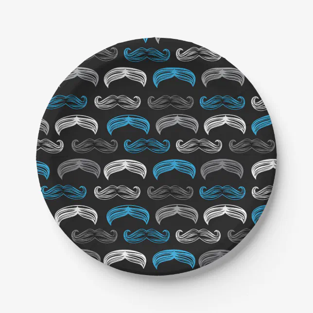 Little Man / Mustache - Party - Paper Plates | Zazzle