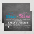 Little Man or Little Miss - Gender Reveal Party Invitation | Zazzle