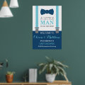 Little Man Welcome Sign Poster, Baby Shower | Zazzle