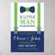 Little Man Welcome Sign Poster, Baby Shower | Zazzle