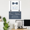 Little Man Welcome Sign Poster, Baby Shower | Zazzle