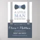 Little Man Welcome Sign Poster, Baby Shower | Zazzle