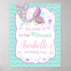 Little Mermaid Birthday Party Welcome Sign Poster | Zazzle