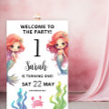 Little Mermaid Birthday Welcome Poster | Zazzle