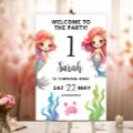Little Mermaid Birthday Welcome Poster | Zazzle