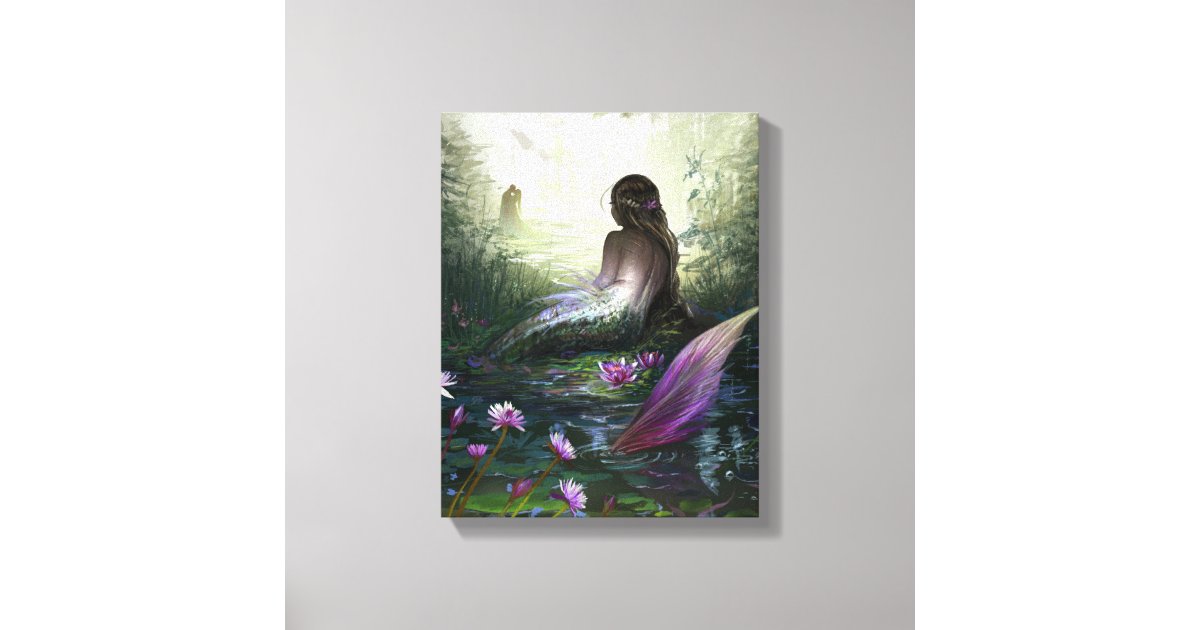 Little Mermaid Canvas | Zazzle
