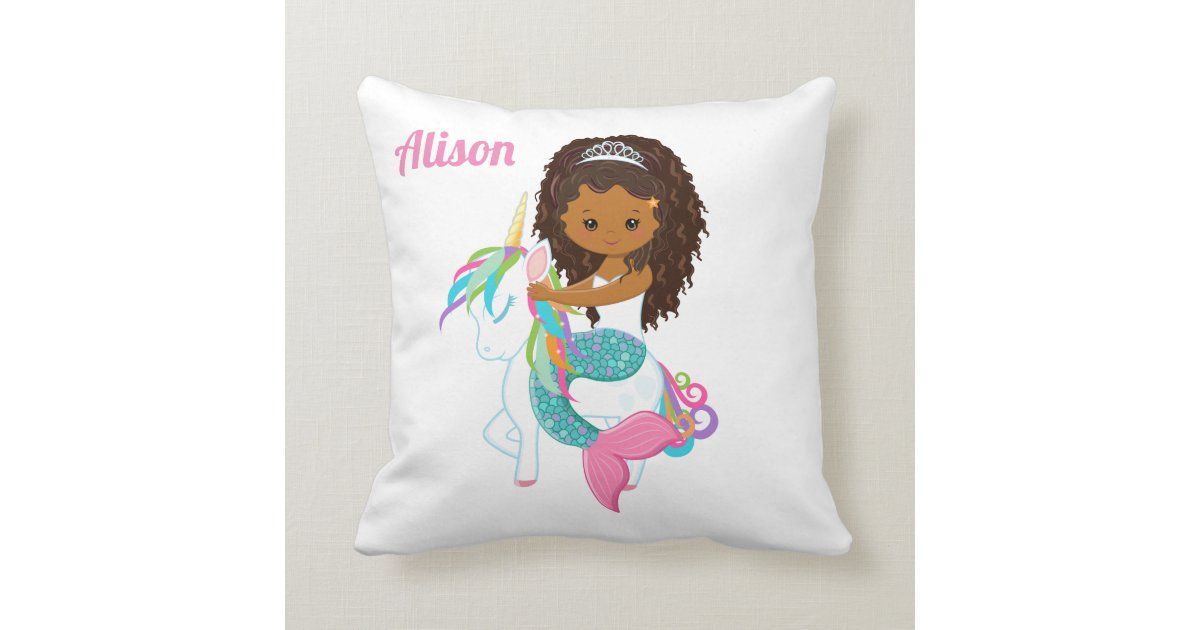 Little Mermaid throw pillow - Personalised | Zazzle.com