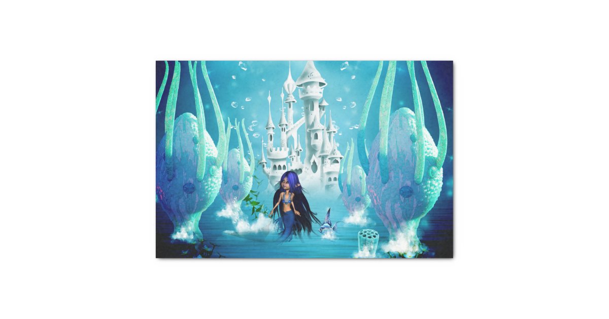 Little mermaid tissue paper | Zazzle
