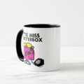 Little Miss Chatterbox & Black Telephone Mug | Zazzle
