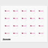 Little Miss Chatterbox | Telephone Cord Lettering Classic Round Sticker ...