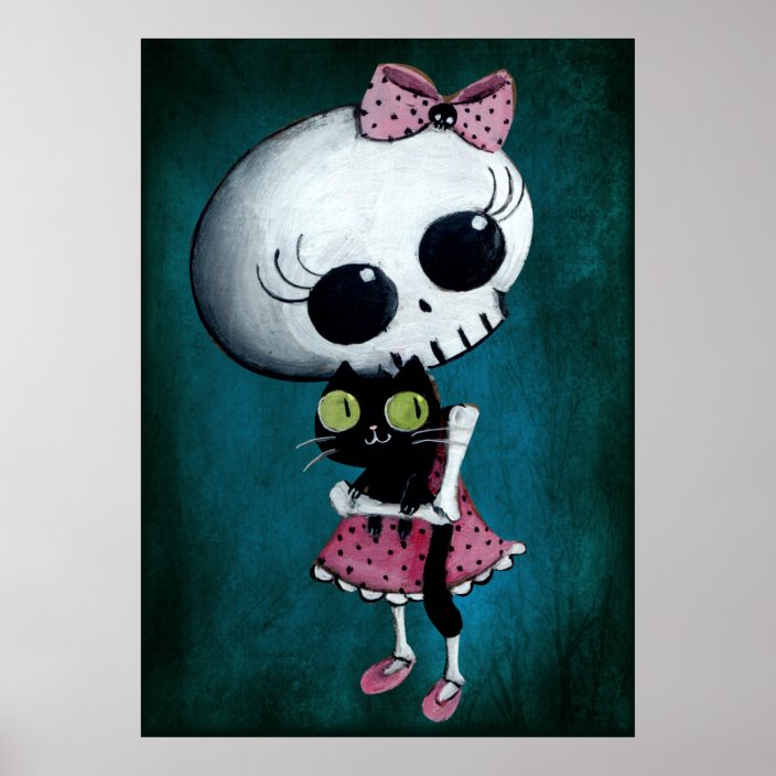 Little Miss Death - Halloween Beauty Poster | Zazzle.com